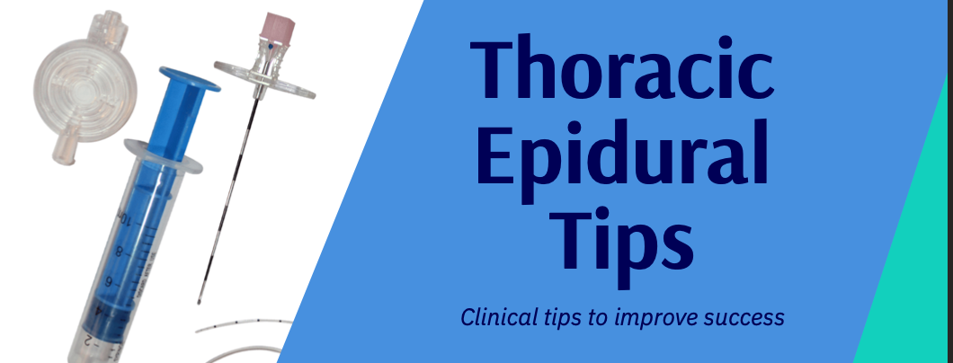Thoracic Epidural Tips | Airway Breathing Coffee