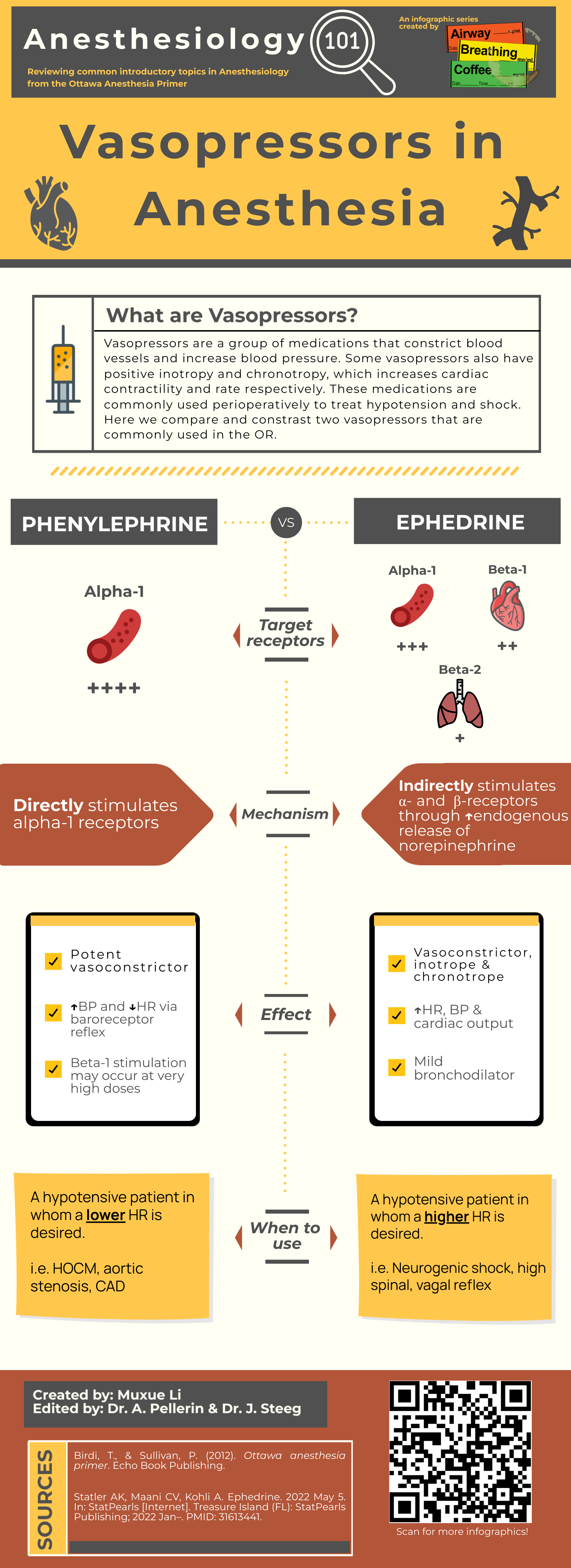 Anesthesia 101 – Vasopressors in Anesthesia | Airway Breathing Coffee